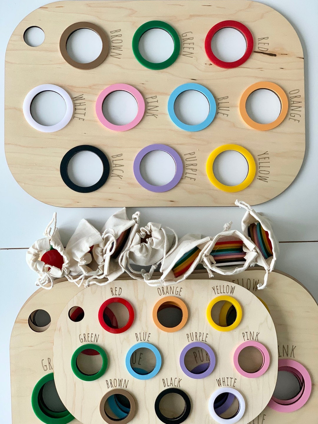 Colour Sorting Insert for Flisat Table, Large Rainbow Flisat Lid Insert ...