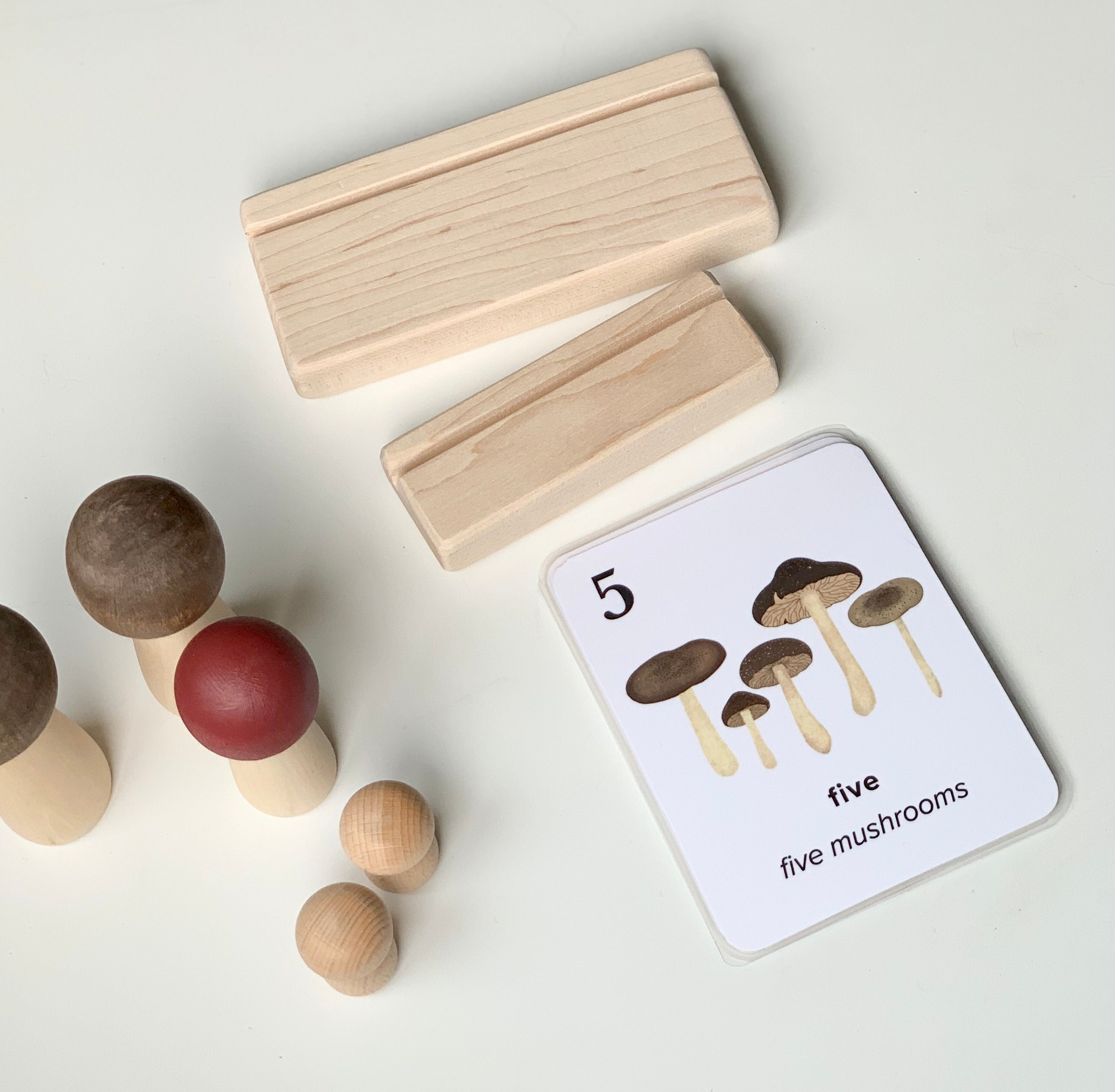 Wood Sensory Tray Flash Card Holder Display Holder - Etsy