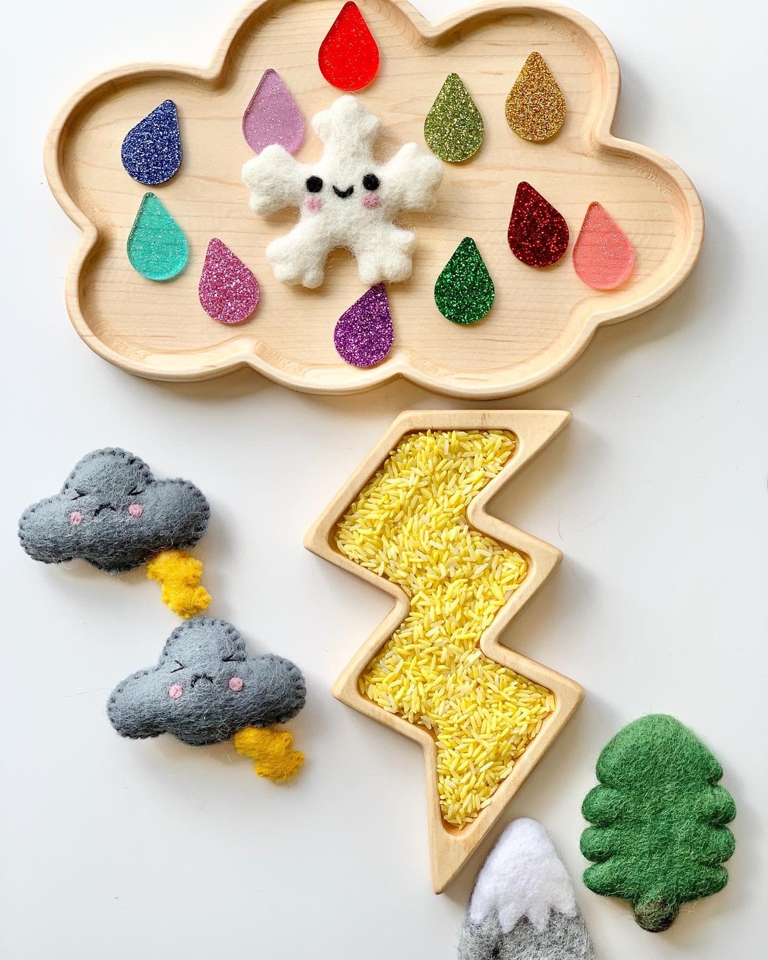 Wood Sensory Tray, Lighting Plate, Sensory Play, Wood Tray, Kids Gift ...