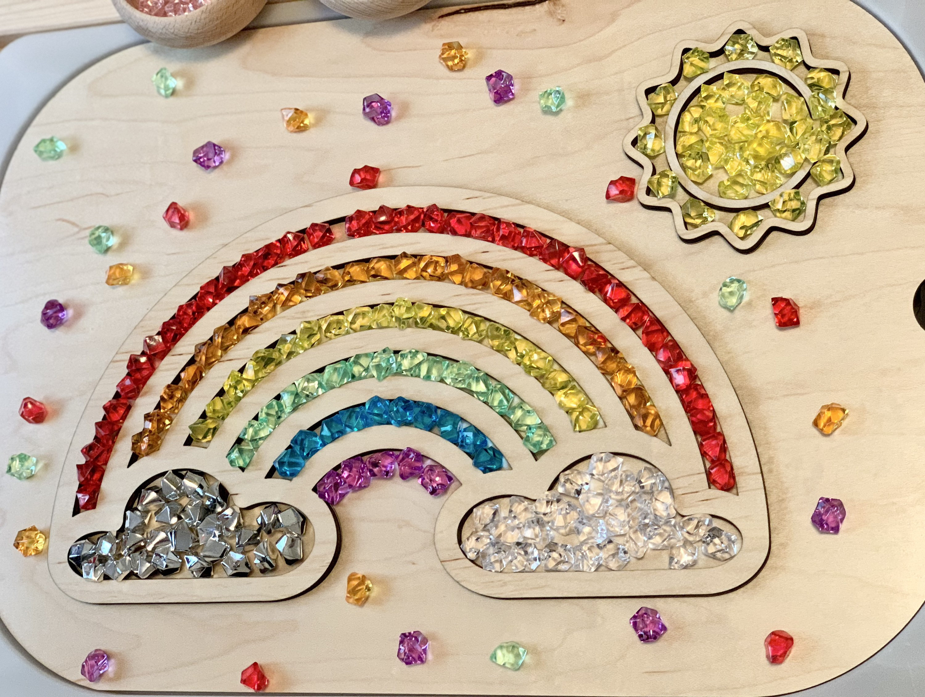 Fillable Rainbow Insert for Flisat Table Spring Large Flisat - Etsy