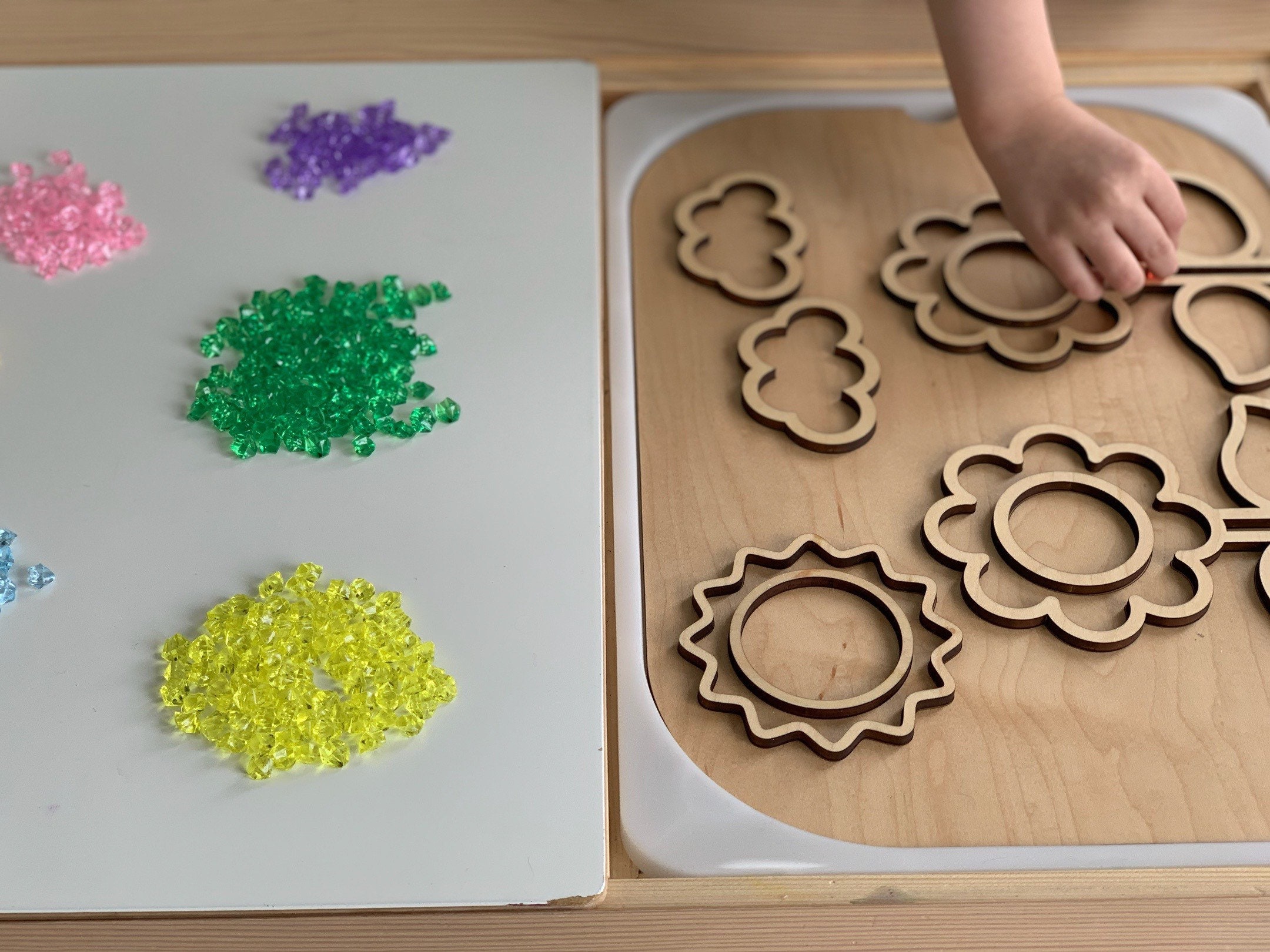 Fillable Flower Insert for Flisat Table, Spring Large Flisat Lid Insert ...