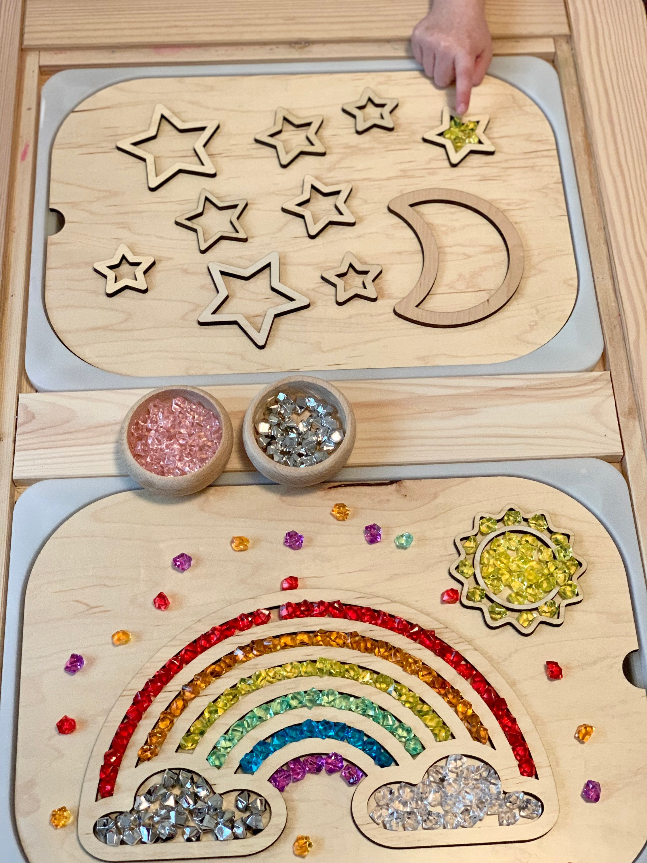 Fillable Rainbow Insert for Flisat Table Spring Large Flisat - Etsy