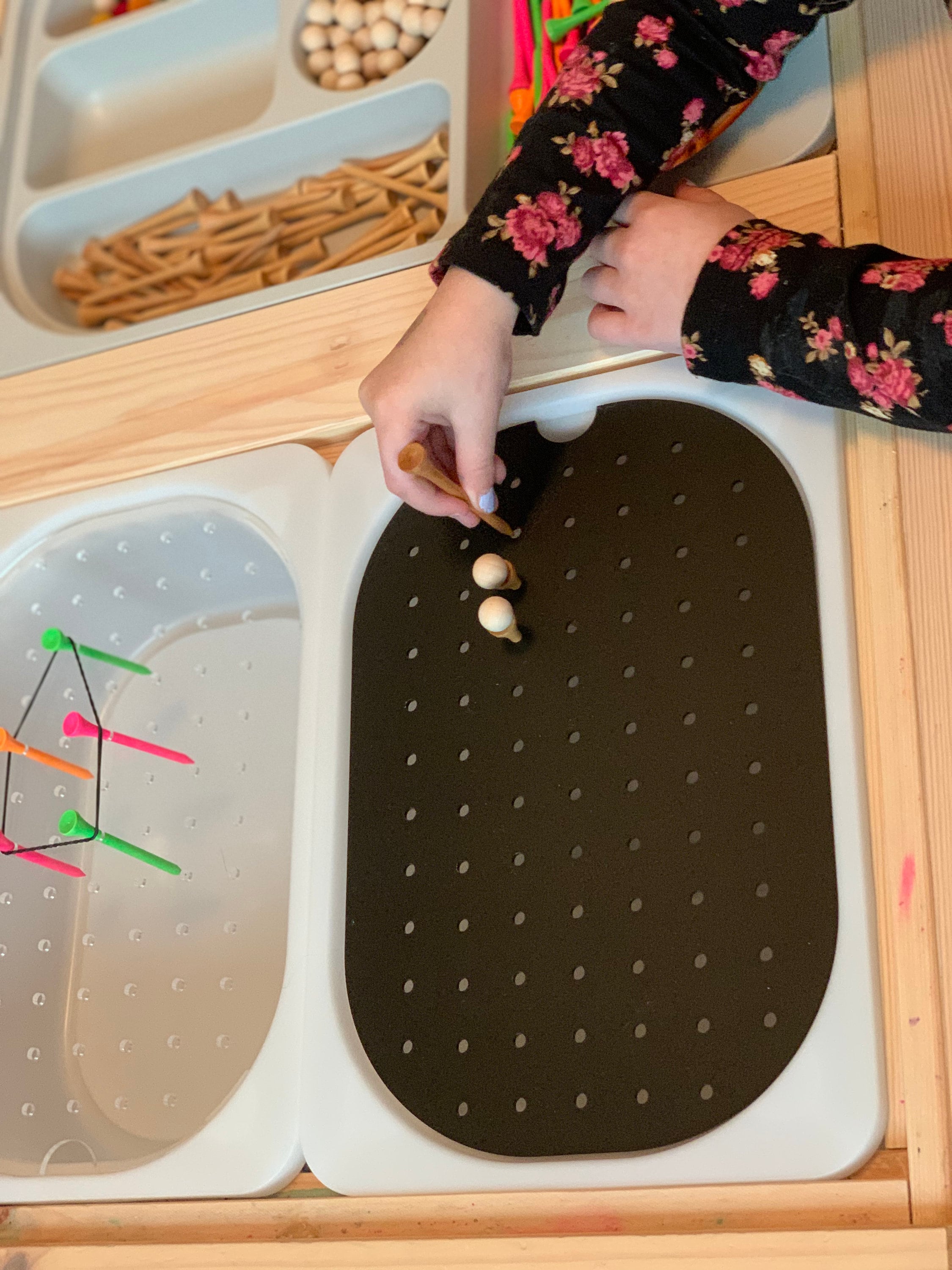 Geometric Peg Boards for Flisat Table Peg Geo Flisat Insert Homeschool ...