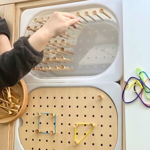 Geometric Peg Boards for Flisat Table | Peg Geo Flisat Insert ...