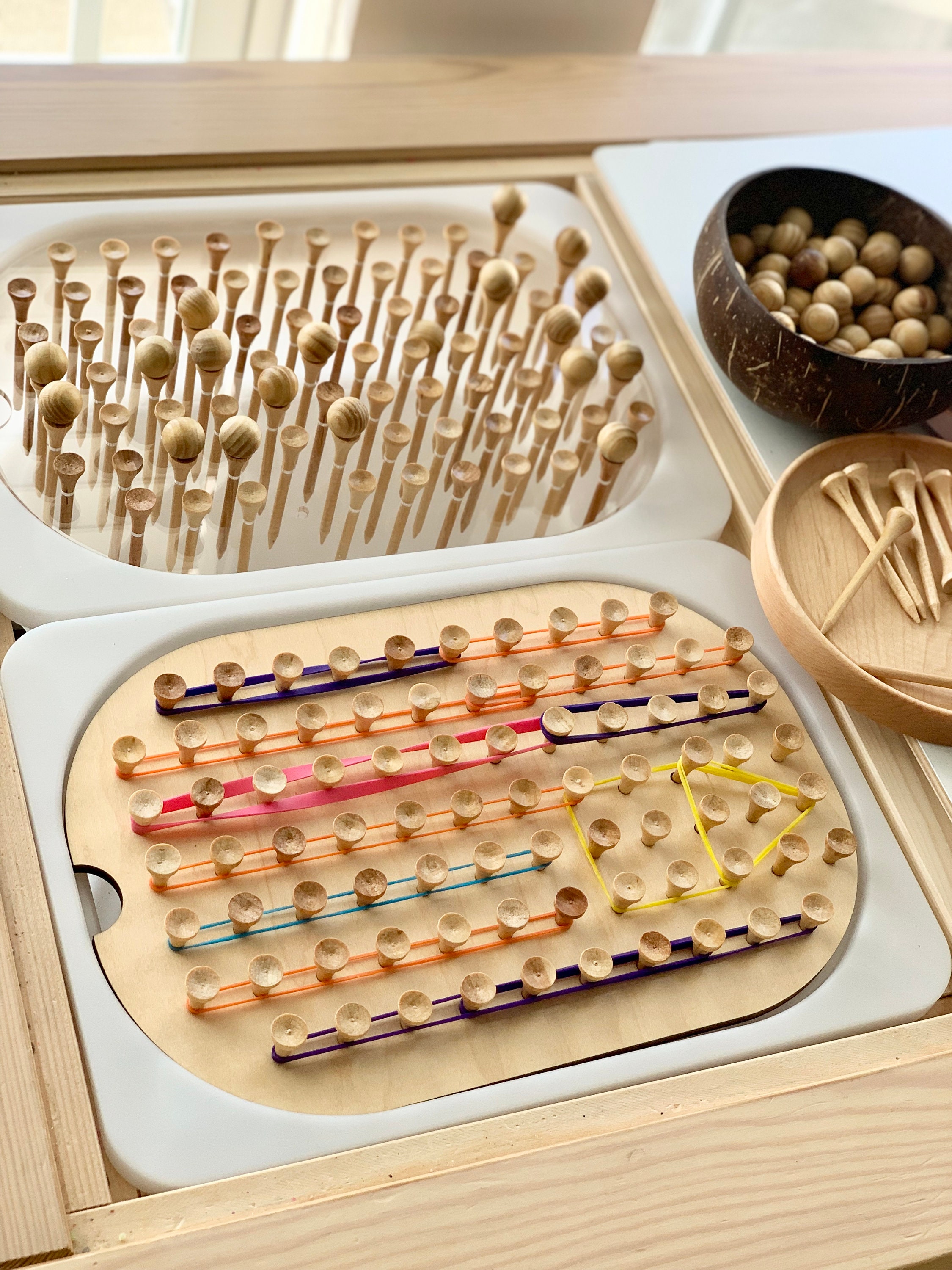 Geometric Peg Boards for Flisat Table Peg Geo Flisat Insert Homeschool ...