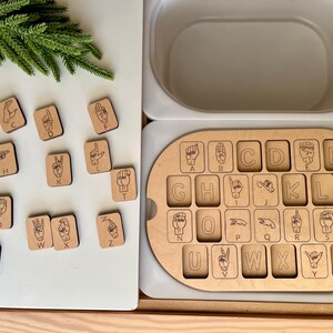 ASL Puzzle Flisat | ASL Alphabet Puzzle | Flisat Inset | Matching Game ...