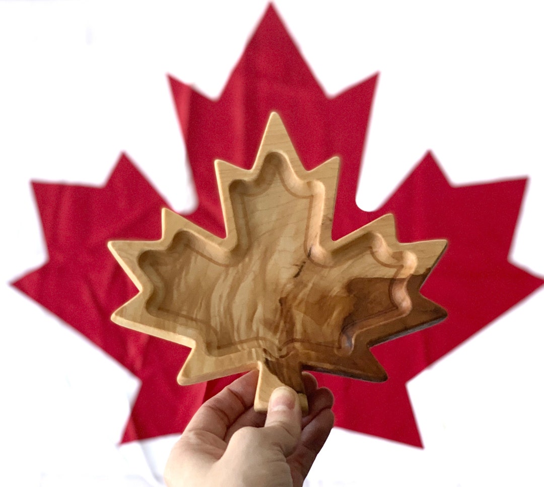 Wood Sensory Tray | Maple Leaf Plate | Canadian | Kids Gift ...