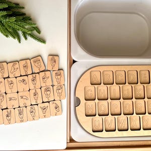 ASL Puzzle Flisat | ASL Alphabet Puzzle | Flisat Inset | Matching Game ...