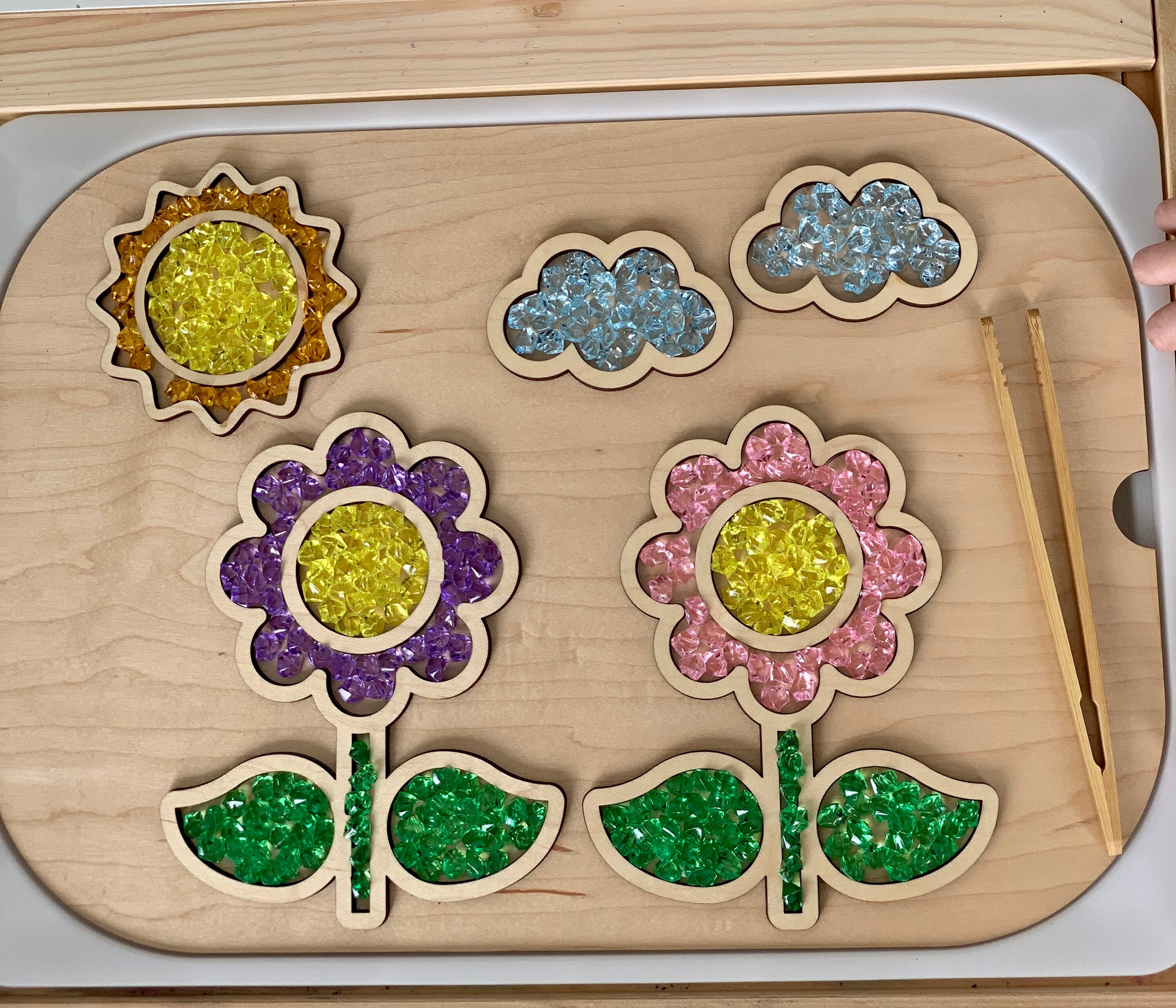 Fillable Flower Insert for Flisat Table, Spring Large Flisat Lid Insert ...