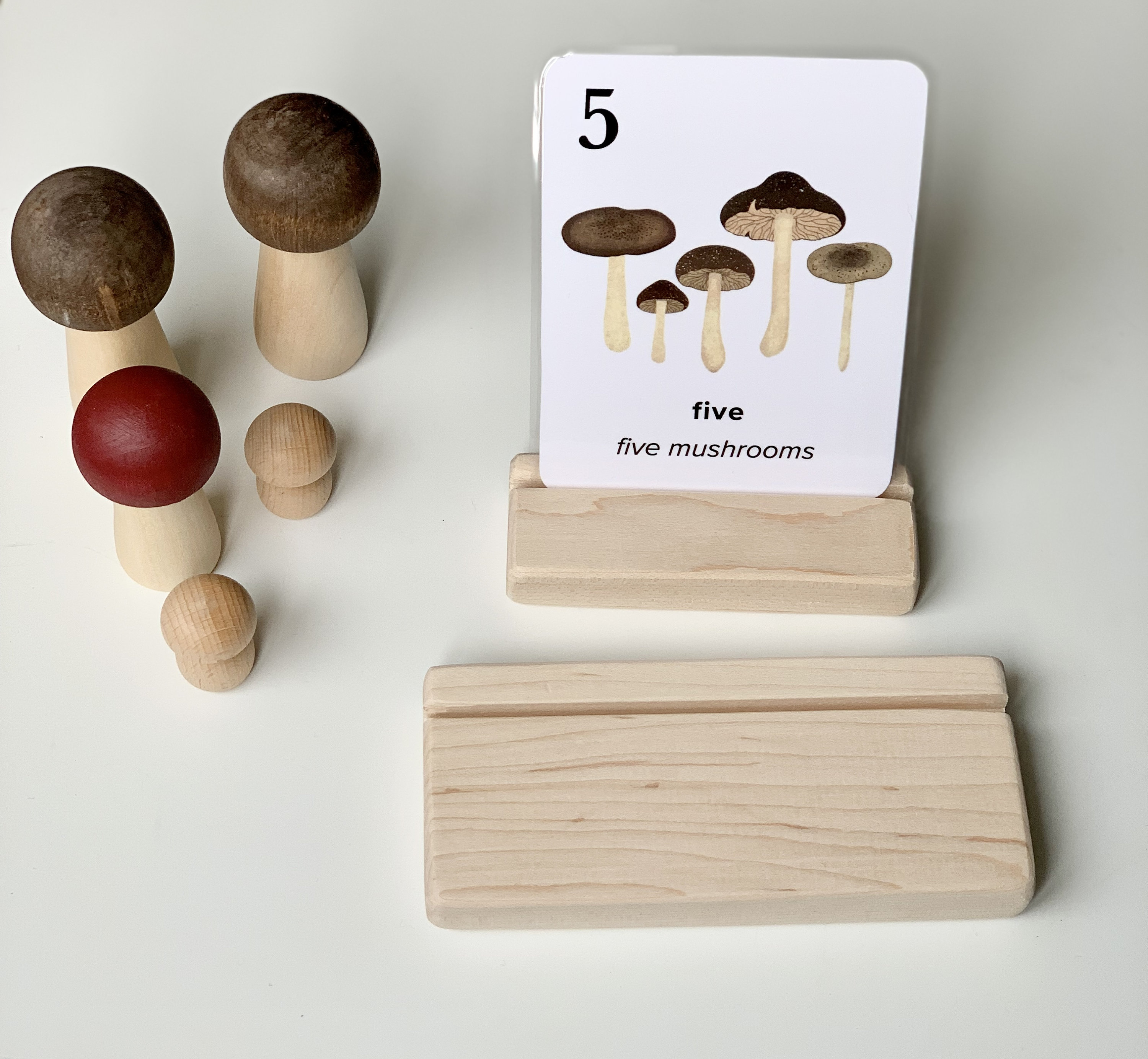 Wood Sensory Tray | Flash Card Holder | Display Holder | Montessori ...