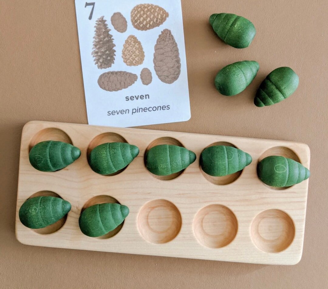 Ten Frame, Wood Tinker Tray, Wood Sensory Tray, Sensory Play, Wood Tray ...