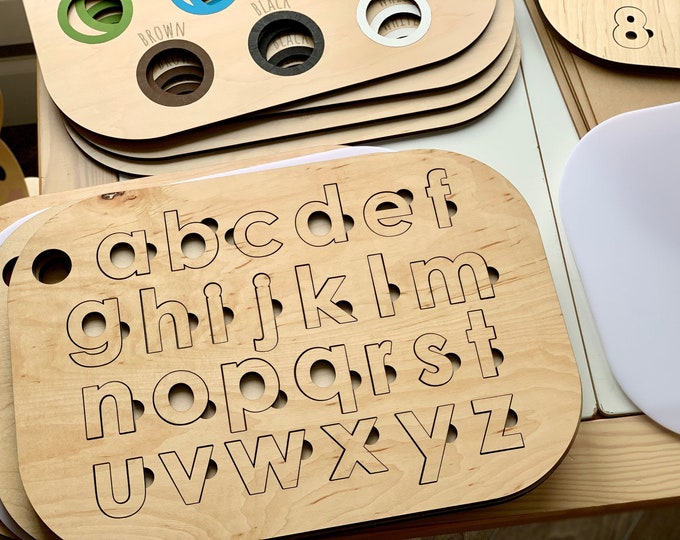 Lowercase Alphabet Puzzle for Flisat Table, Large Flisat Lid Insert ...