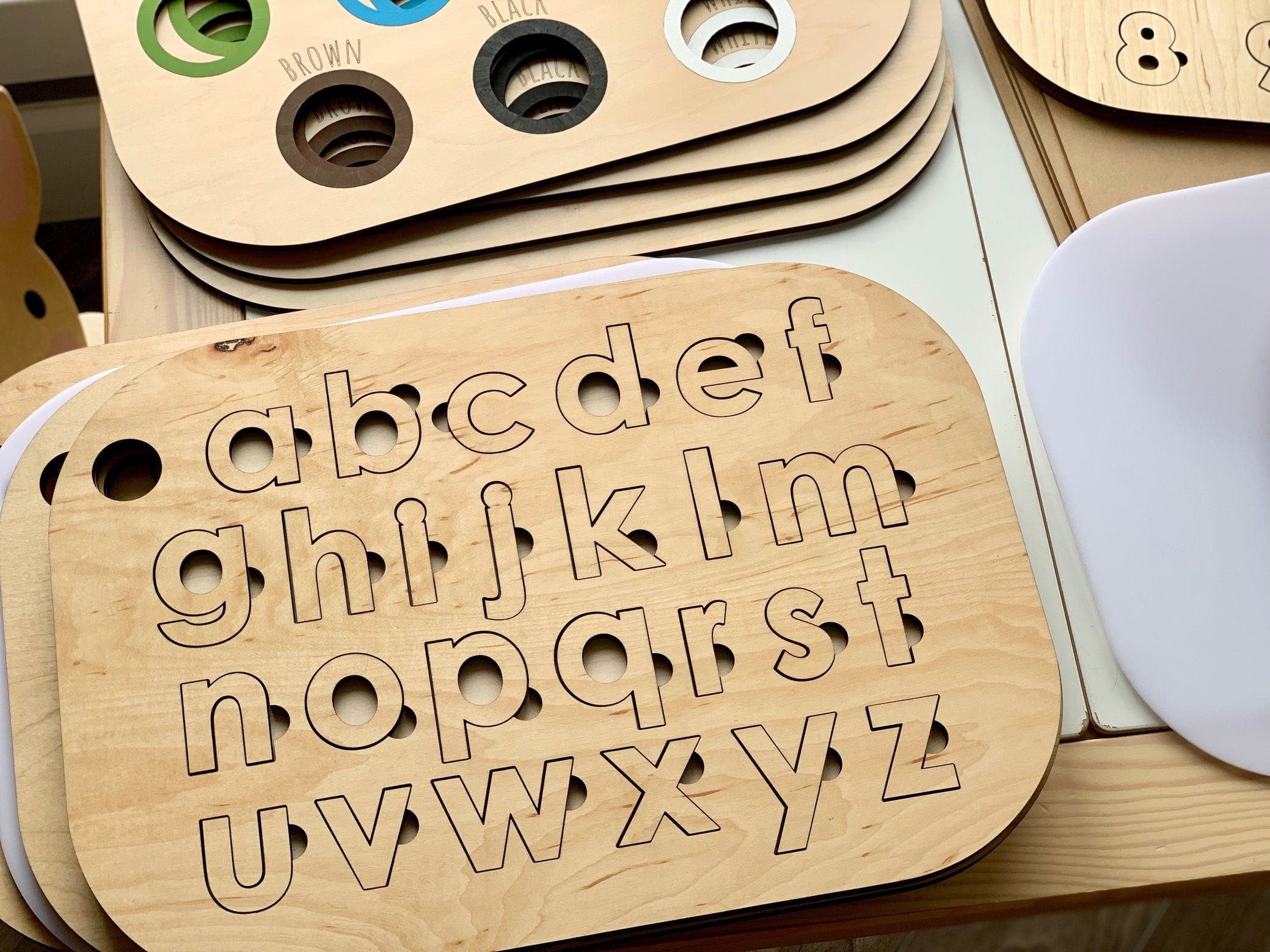 Lowercase Alphabet Puzzle for Flisat Table, Large Flisat Lid Insert ...