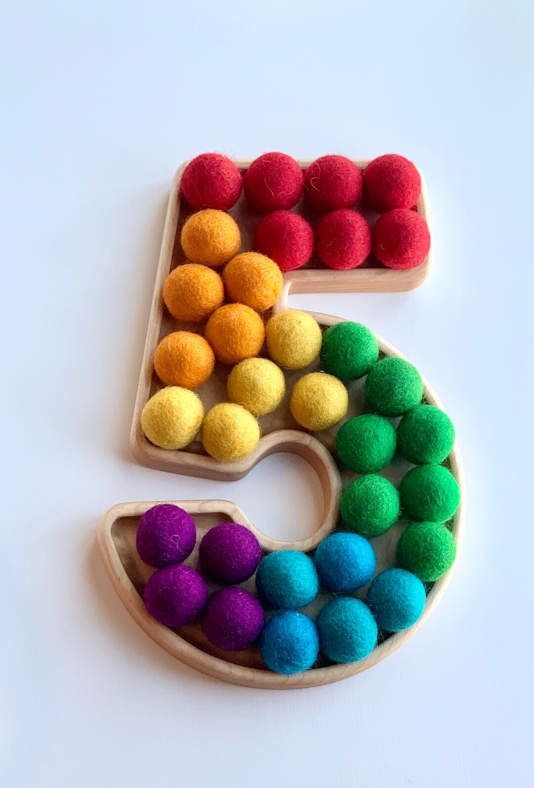 Wood Sensory Tray, Number Plate, Sensory Play, Kids Gift, Homeschool ...