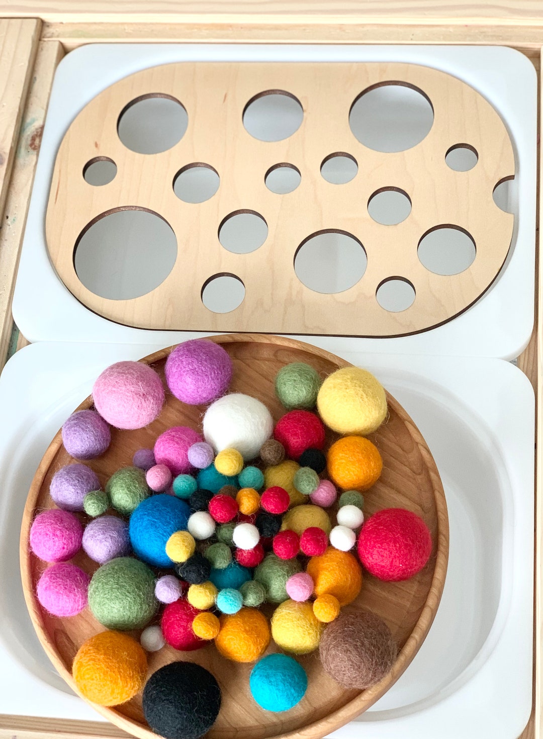 Circle Sorter Insert for Flisat Table | Circle Sorting Flisat Insert ...