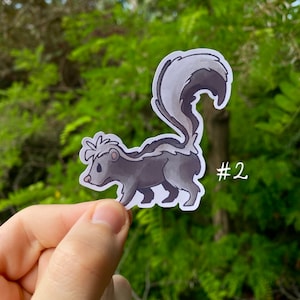 Skunk Stickers | Cute Sticker, Matte Vinyl Sticker, Cottagecore Sticker ...