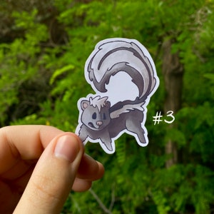 Skunk Stickers | Cute Sticker, Matte Vinyl Sticker, Cottagecore Sticker ...