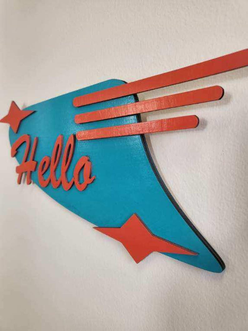 Funky Mid Century Modern Welcome Sign - Etsy