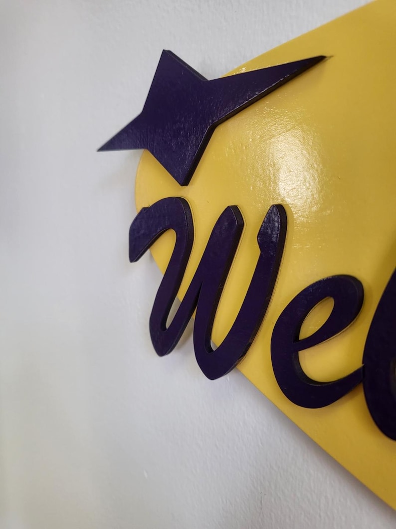 Funky Mid Century Modern Welcome Sign - Etsy