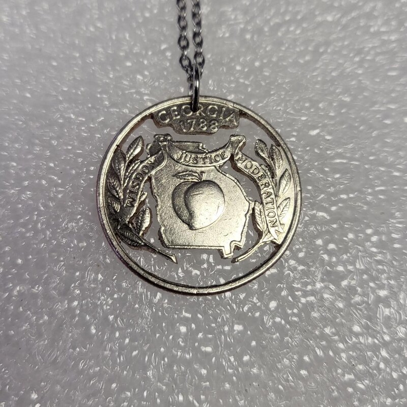 Cut Coin Necklace - Etsy