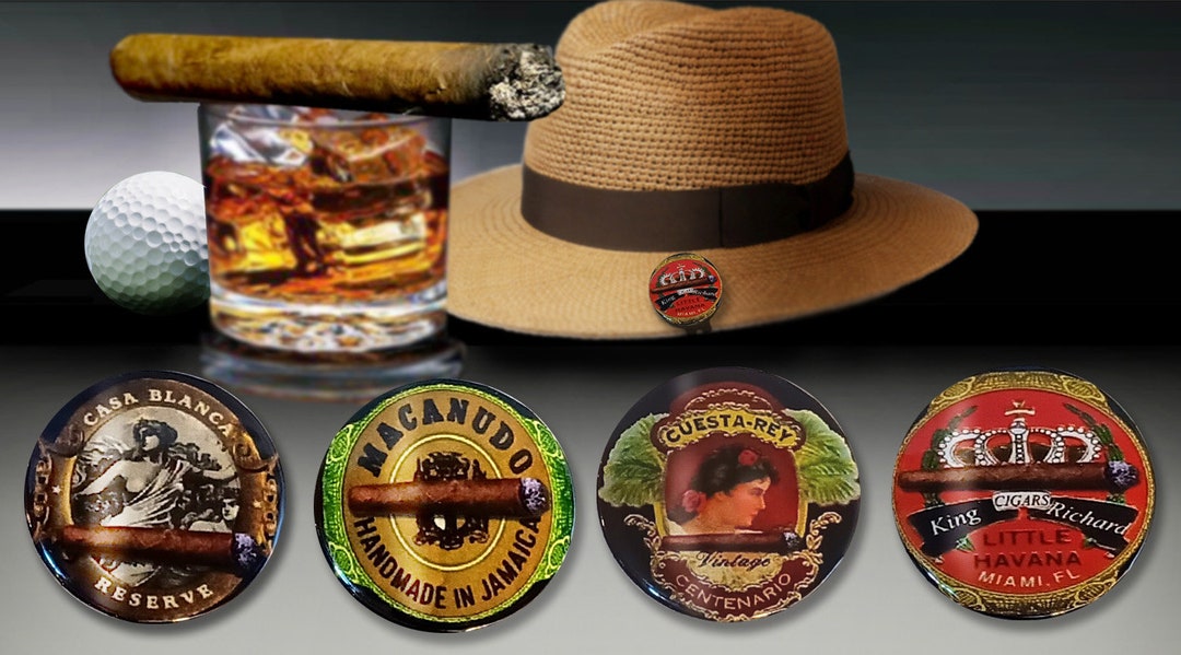 Vintage Cigar Bands, Golf Ball Markers, Golf Gifts, Sports, Putt, Men's ...