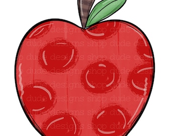 Polka Dot Apple - Etsy