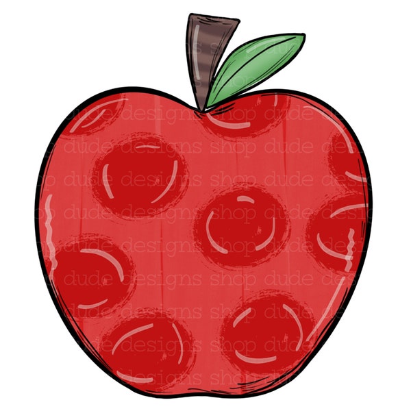 Polka Dot Apple - Etsy
