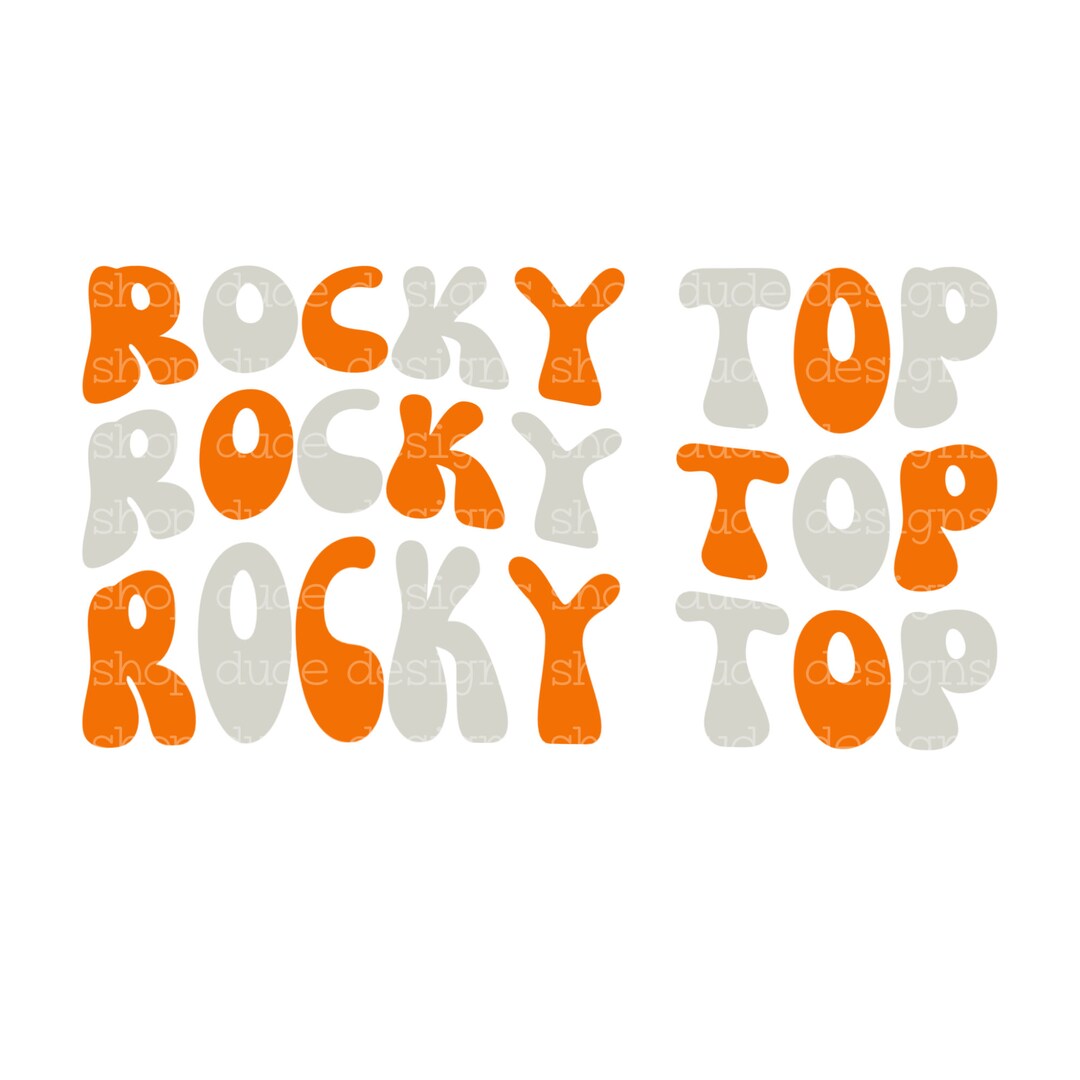 Rocky Top Groovy Design Digital Designs PNG Digital Art - Etsy