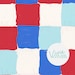 Red White and Blue Seamless Repeating Pattern, Bow and Flag Seamless ...