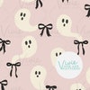 Halloween Seamless Pattern, Cute Ghost, Haunted House Seamless, Black ...