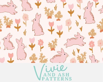 Farmhouse Easter Seamless Repeat Pattern for Commercial Use - Etsy