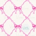 Pink Watercolor Bow Trellis Seamless Repeating Pattern, Pink Bow ...