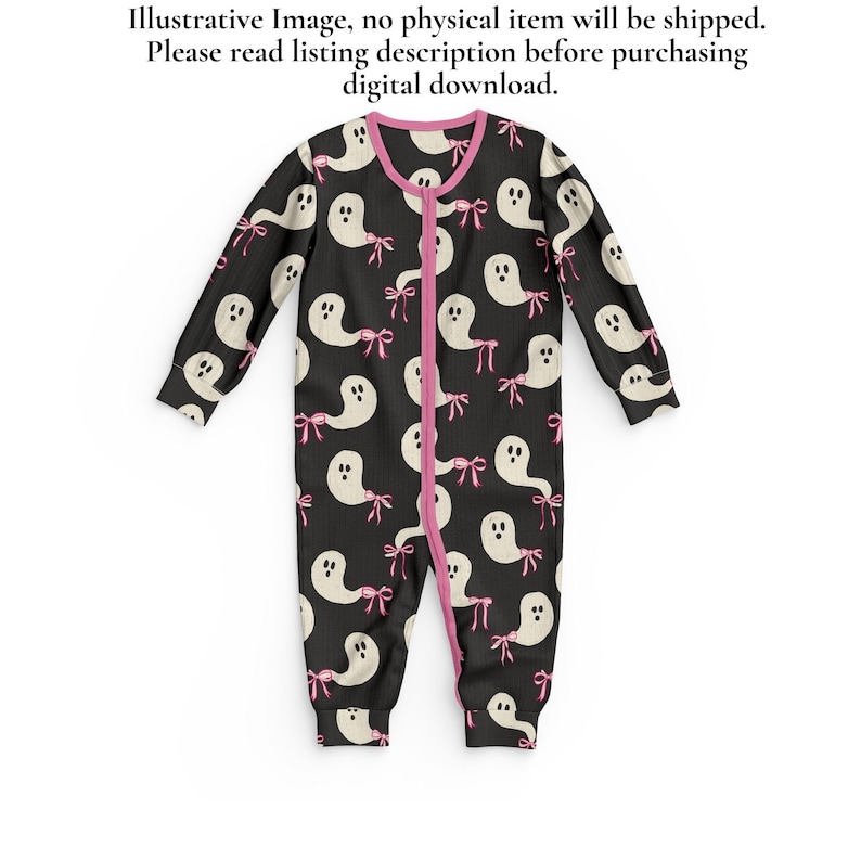 Pink Ghosts and Bows Halloween Seamless Pattern, Seamless Fall Repeat ...