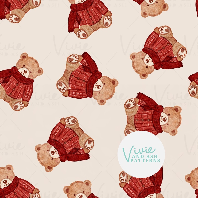 Red Teddy Bear - Etsy