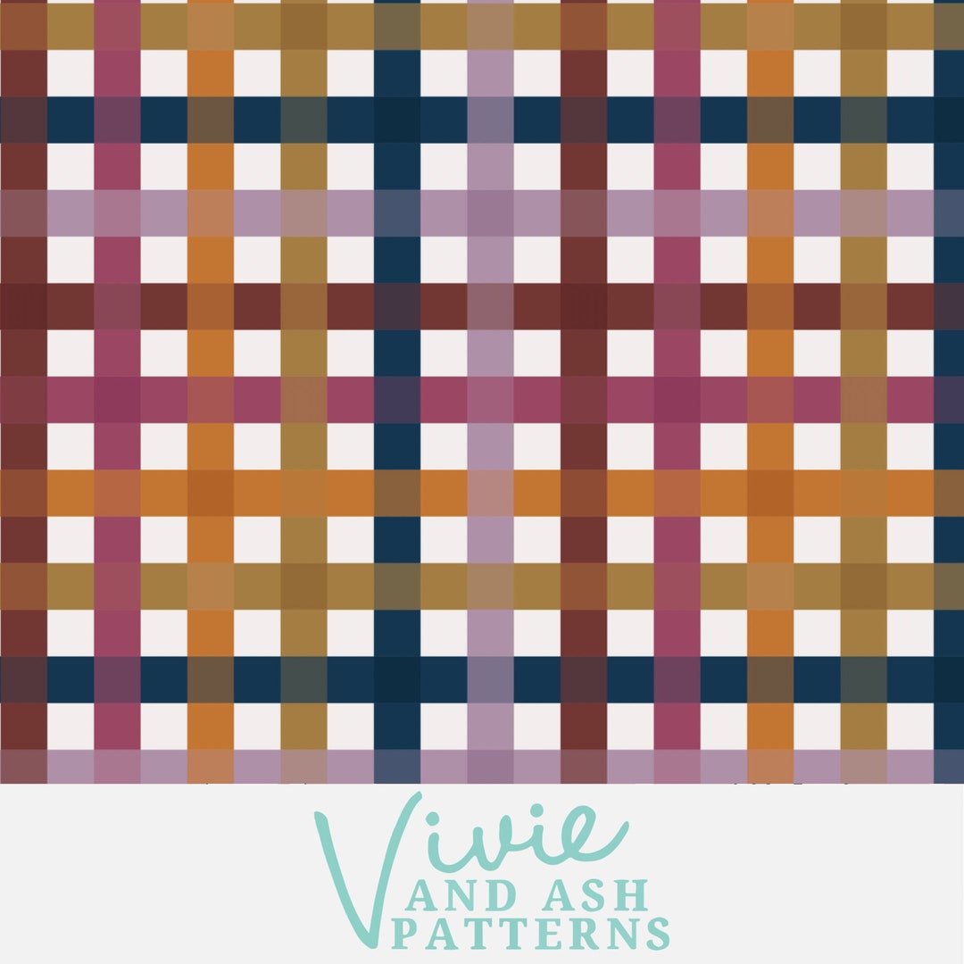 Fall Plaid Seamless Repeating Pattern, Seamless Download Digital File ...