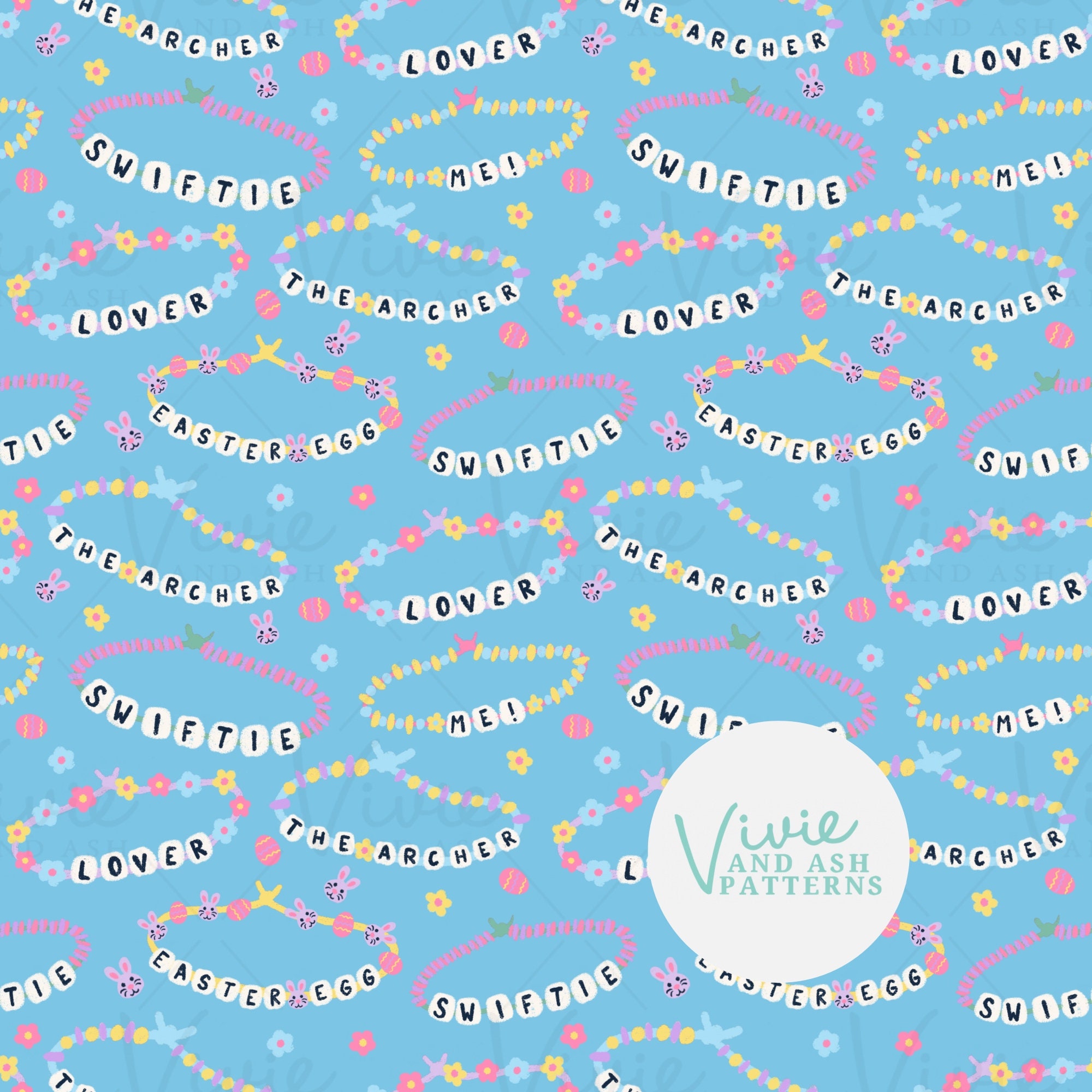 Easter Friendship Bracelet Seamless Repeating Pattern, Bracelet ...
