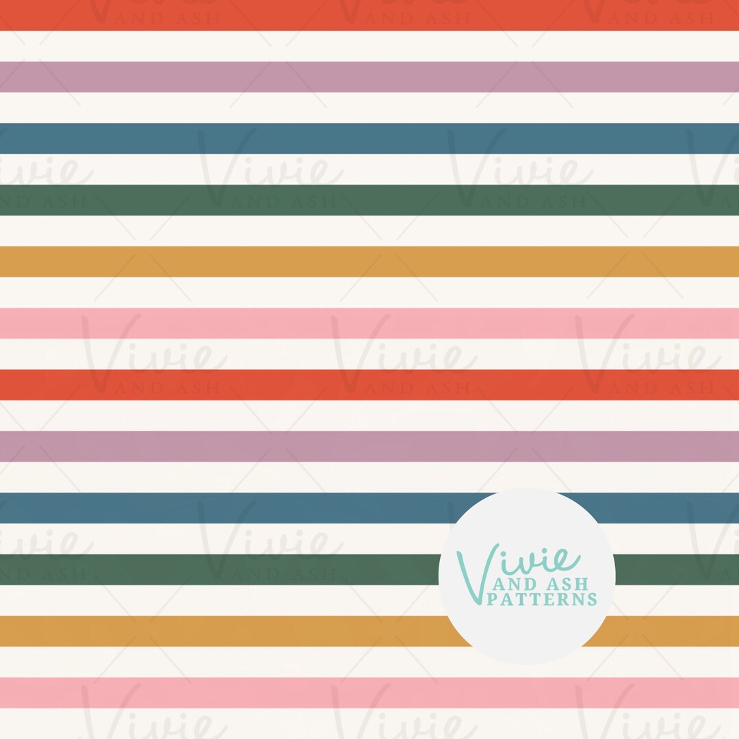 Stripe Seamless Pattern, Back to School Stripe, Books Repeating Pattern ...