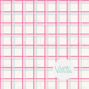 Pink and Mint Christmas Checker Pattern, Christmas Seamless Repeat ...
