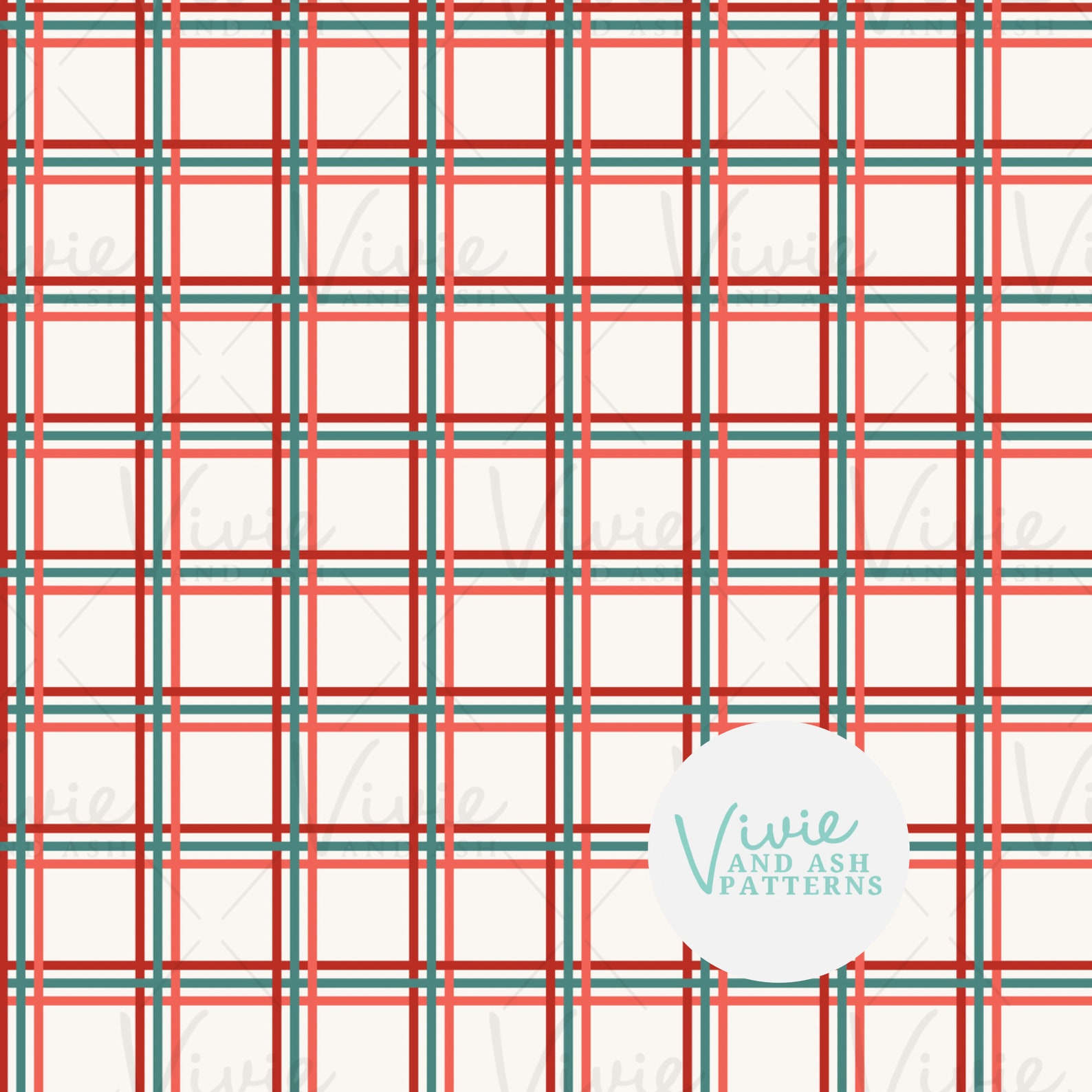 Christmas Plaid Seamless Pattern, Red and Green Seamless Repeat ...