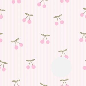 Seersucker Vertical Stripe Light Pink Cherries Seamless Repeat Pattern ...