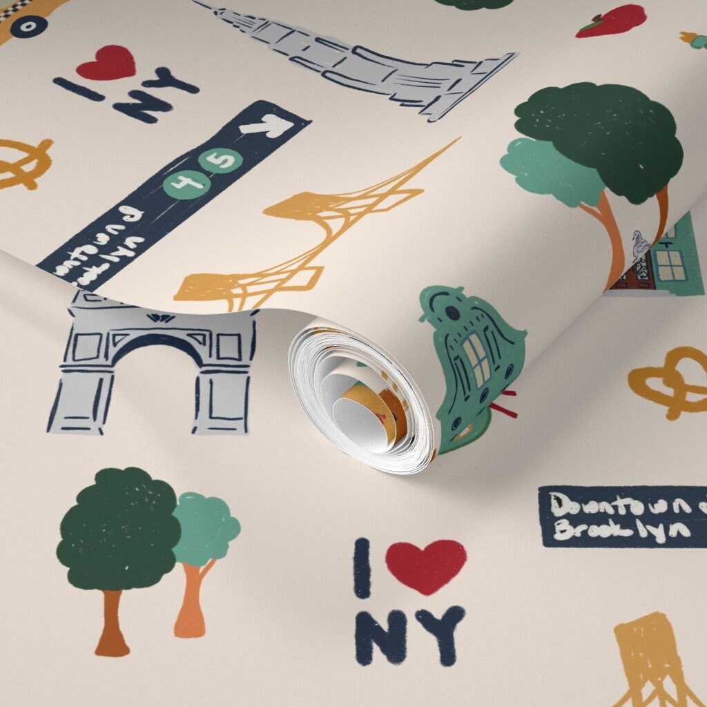 New York City Seamless Pattern File, NYC Pattern, Urban City Repeat ...