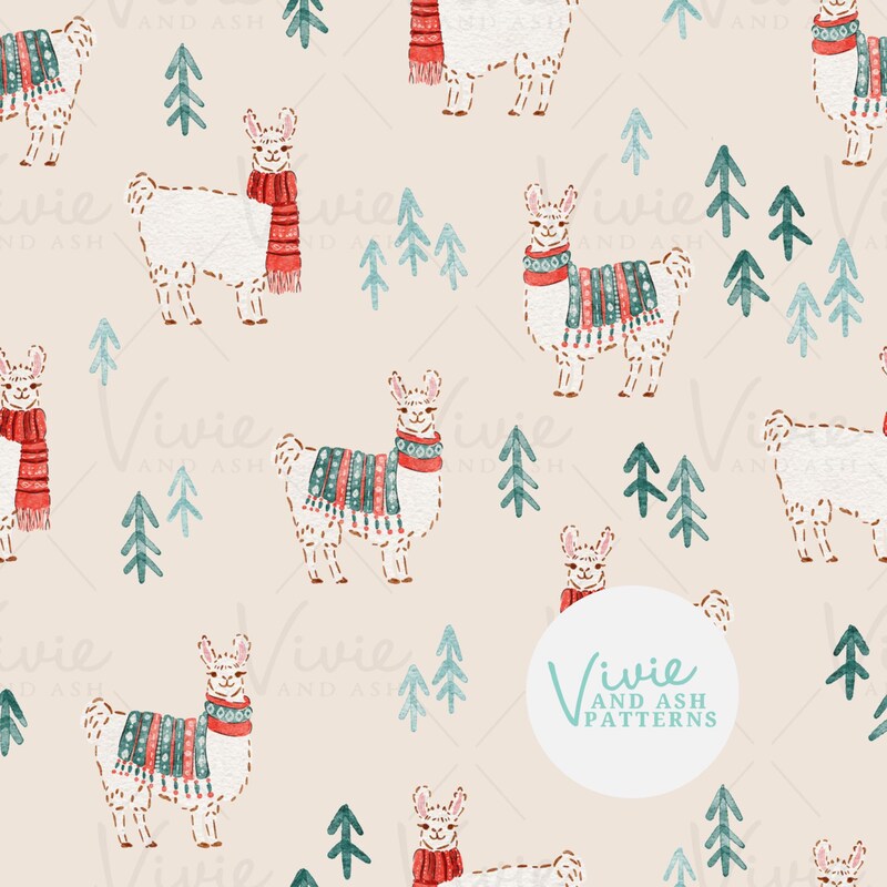 Christmas Llama - Etsy