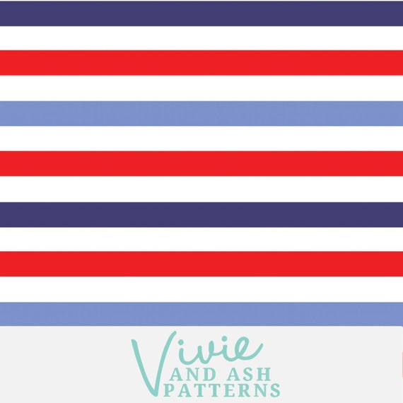 Red White and Blue Stripes Seamless Repeat Pattern Download | Etsy