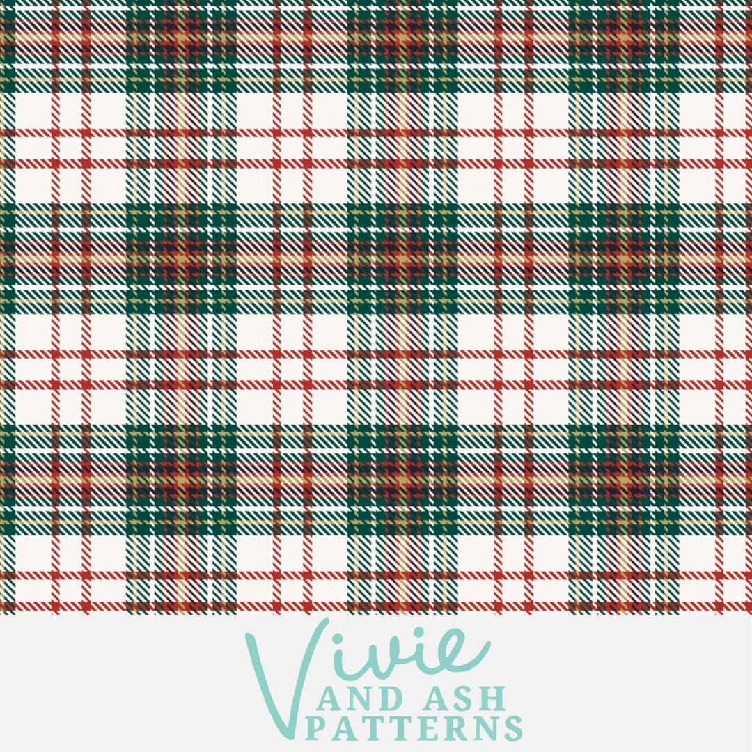 Textured Plaid Christmas, Red and Green Seamless Repeat, Holiday Plaid ...