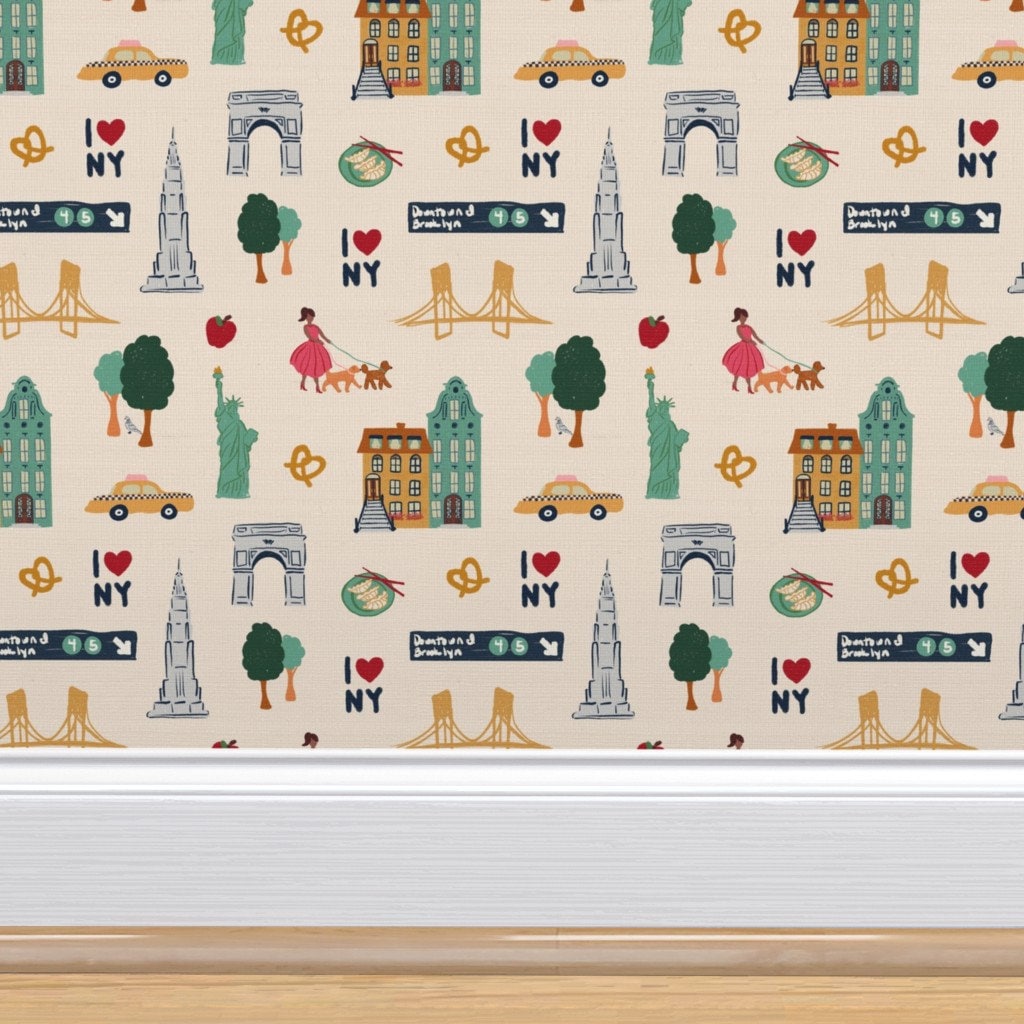 New York City Seamless Pattern File, NYC Pattern, Urban City Repeat ...