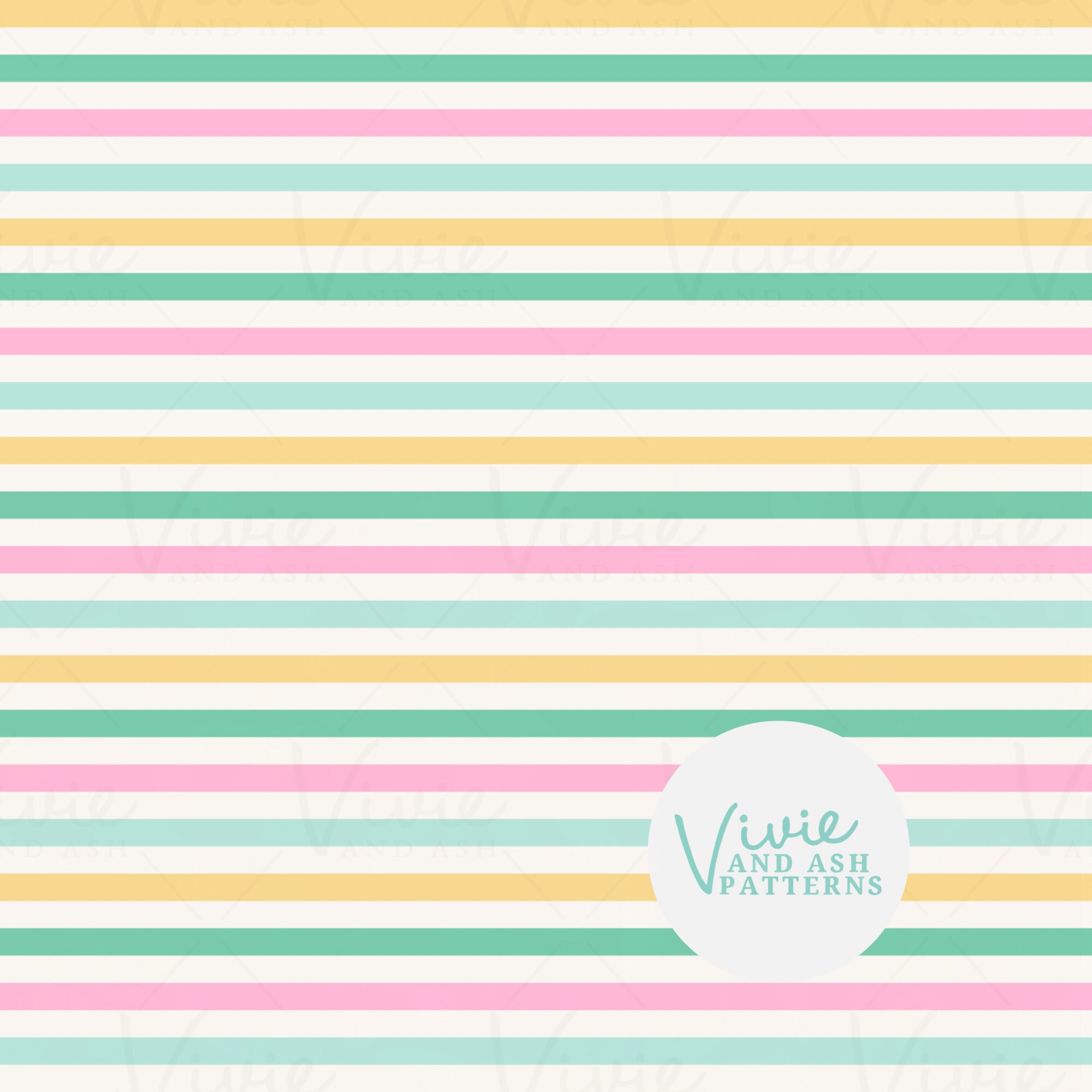Summer Stripe Seamless Repeat Pattern File, Pink Yellow and Blue Stripe ...