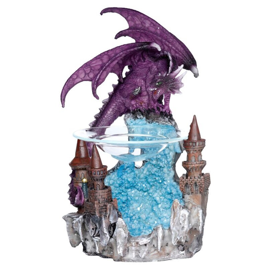 Dark Legends Crystal Ravine Castle Oil and Wax Burner With Glass Dish ...