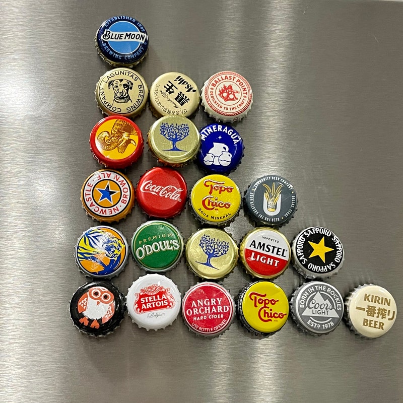 Beer Cap Magnets - Etsy