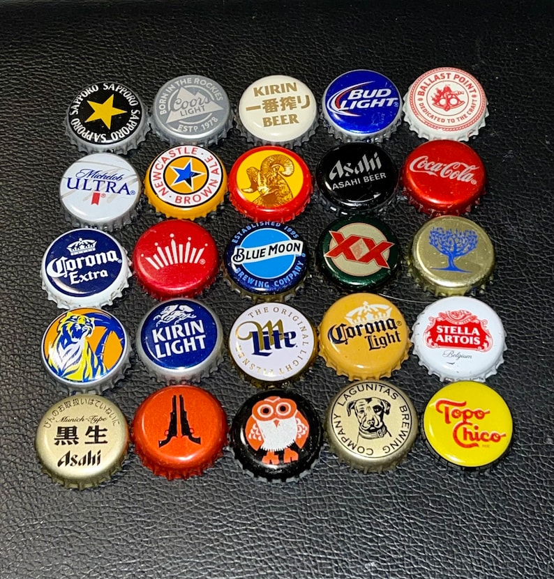 Beer Bottle Cap Magnet for Fridge (set of 3) 25+ OPTIONS Fun Craft Art ...