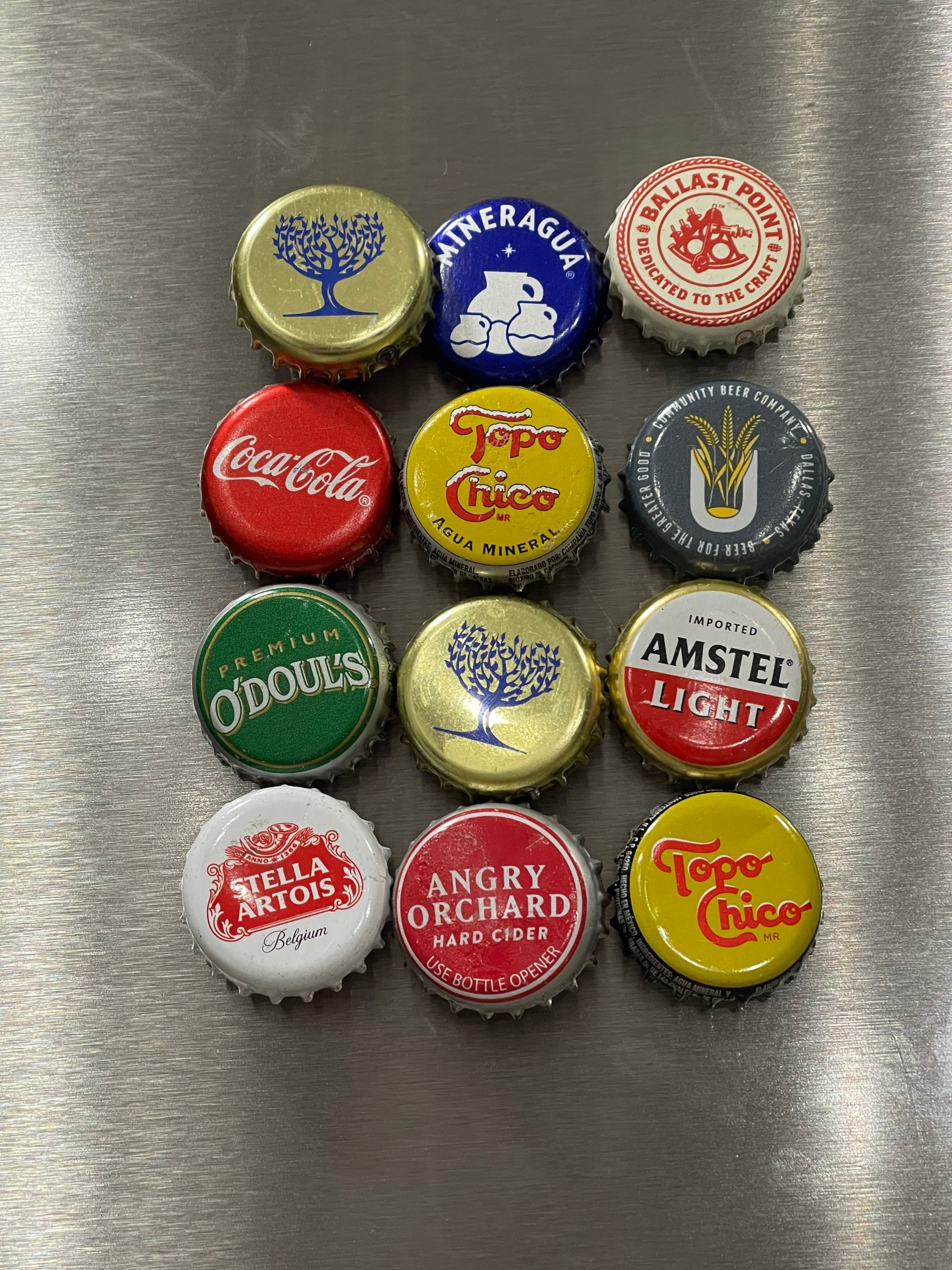 Beer Bottle Cap Magnet for Fridge (set of 3) 25+ OPTIONS Fun Craft Art ...